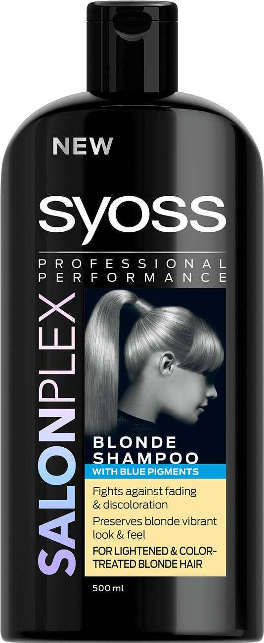 Download Syoss Com Care Salonplex Blonde Shampoo - Syoss Shampoo PNG ...