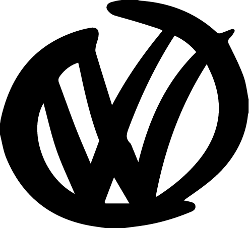 Vw Swoosh Vinyl Sticker - Logo Vw Euro Style - Free Transparent PNG ...