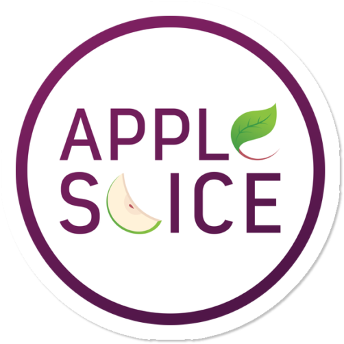 Download Apple Slice Circle Logo Sticker - Circle PNG Image with No ...