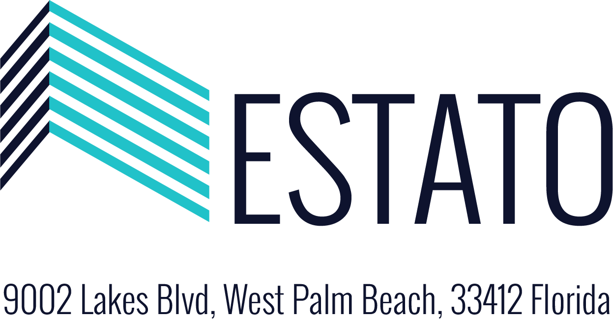 Download Estato Logo Building With Address PNG Image with No Background ...