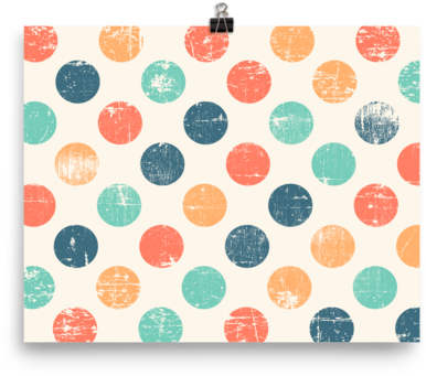Grunge Polka Dots Poster - Cute Polka Dot Background - Free Transparent ...