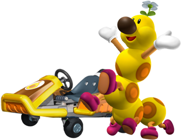 Download Sur Le Forum Mario Kart - Mario Kart 7 Wiggler PNG Image with ...