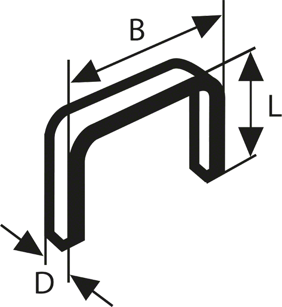 Download Flat Wire Staples - Type 53 Staples Dimensions PNG Image with ...