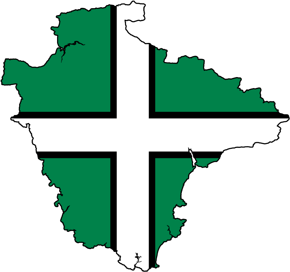 Download Devon Photo Devon - Devon Flag Map PNG Image with No ...