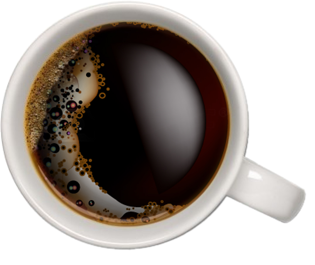 Café 1 - Cup Of Coffee Top View - Free Transparent PNG Download - PNGkey