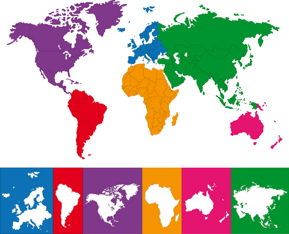 Download About - World Map Continent Borders PNG Image with No ...