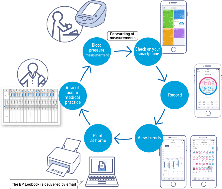Download How To Use The Bp Diary - Diagram PNG Image with No Background ...