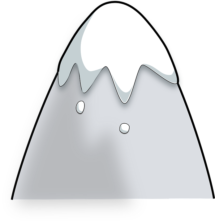 Download Mountain Snowy Winter Hills Cold Glaciers Water - Animated ...