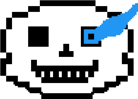 Sans Head - Pixel Art Sans Fell - Free Transparent PNG Download - PNGkey