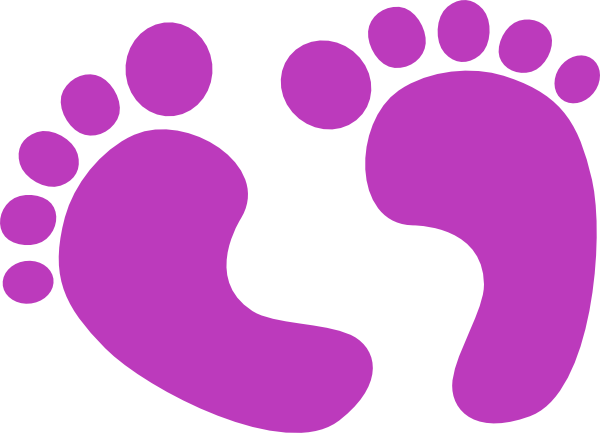 Download Colorful Footprints Png Download - Purple Feet Clipart PNG ...