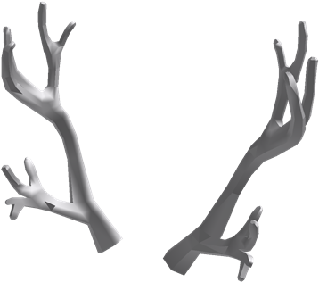 Antlers Mesh - Gray Antlers Roblox - Free Transparent PNG Download - PNGkey