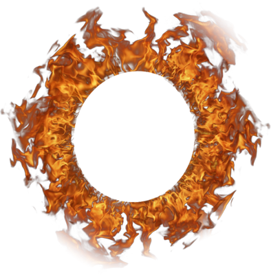 Fire Frame Flame Circle Fuego Circle Round - Circle Of Fire Png - Free ...