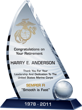 Download Military Retirement Gift - Trophy PNG Image with No Background ...