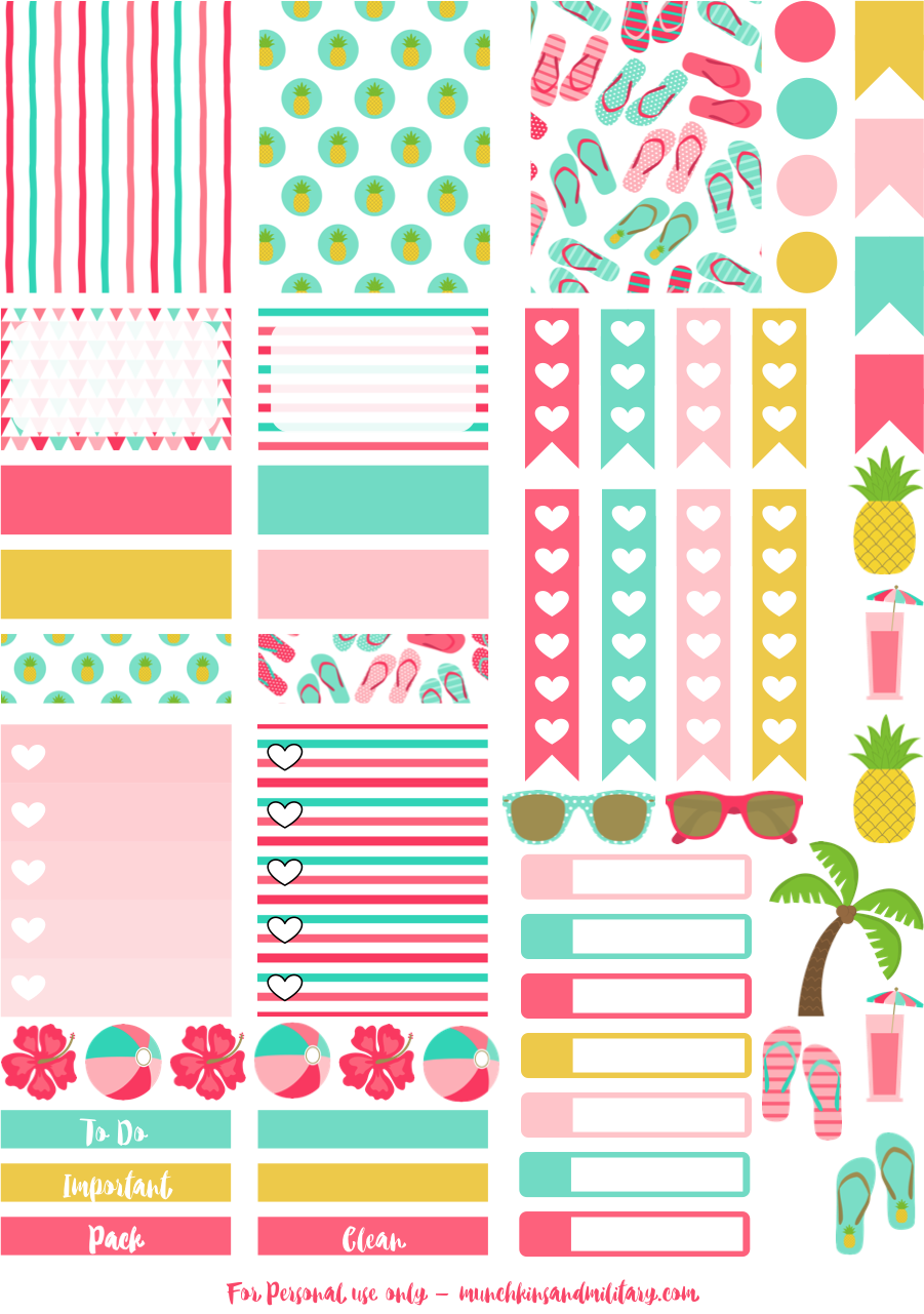 Download I Made This Fun Set Of Printable Planner Stickers In - Planner ...