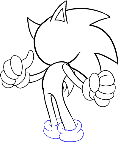 How To Draw Sonic The Hedgehog - Drawing - Free Transparent PNG ...