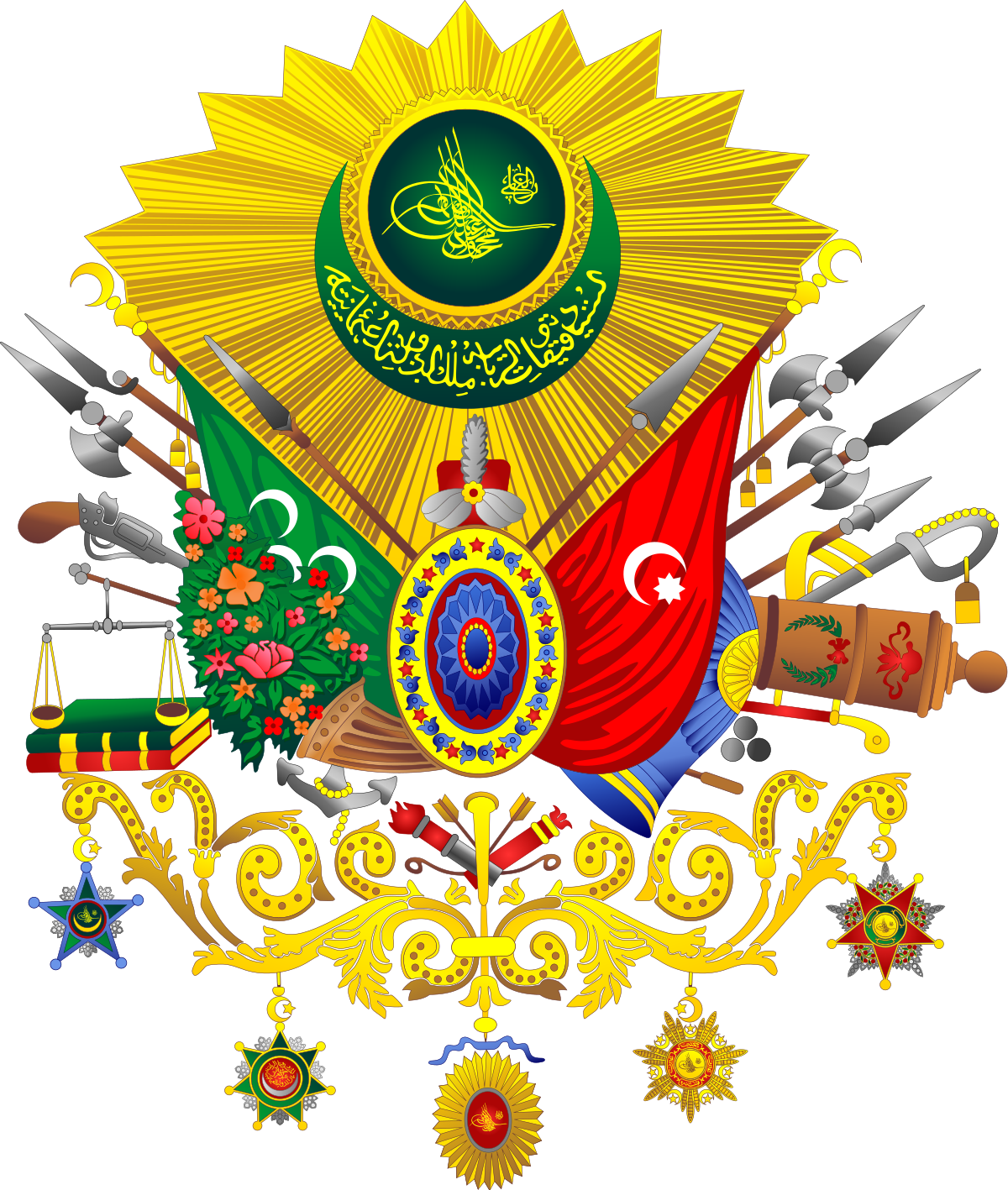 Download Coat Of Arms Of The Ottoman Empire - Ottoman Coat Of Arms PNG ...