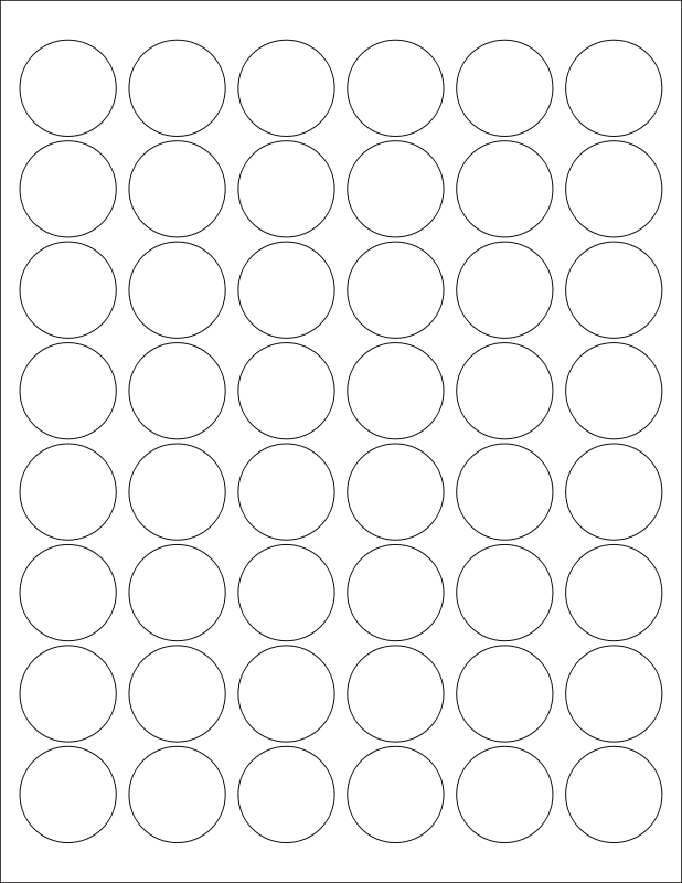 Free Wl-6000 Multipurpose Label Template - Circle - Free Transparent ...