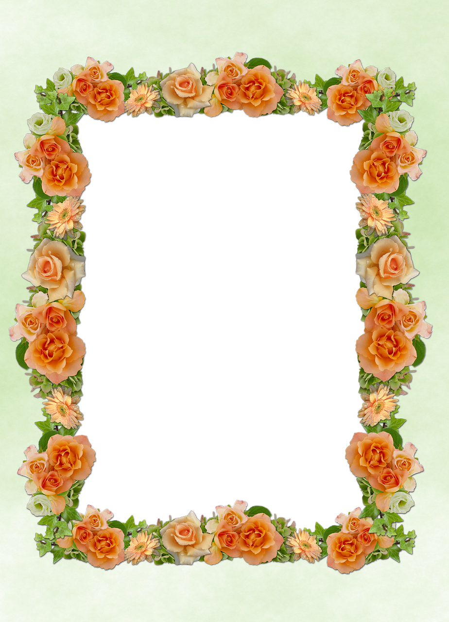Download Wedding, Frame, Roses, Wedding, Romance, Isolated - Picture ...