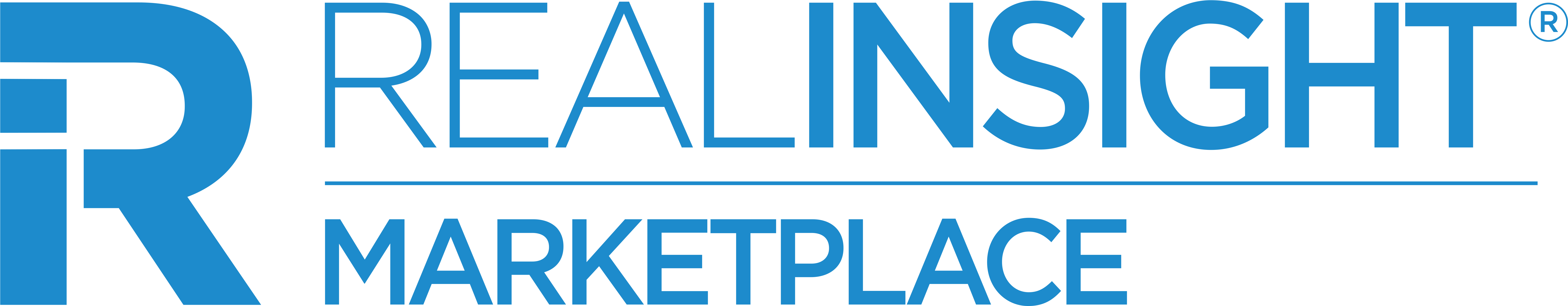 Download Realinsight Marketplace Logo Blue Large - Majorelle Blue PNG ...