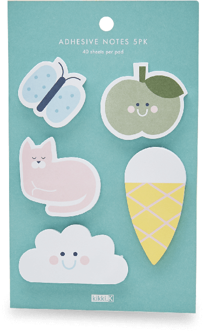 Kikki K Cloud Adhesive Notes - Free Transparent PNG Download - PNGkey