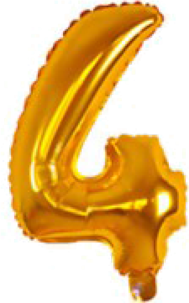 Download No 4 Gold PNG Image with No Background - PNGkey.com