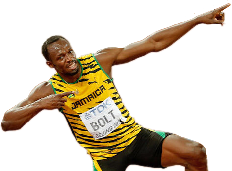 Download Usain Bolt Lightning Pose Beijing PNG Image with No Background ...