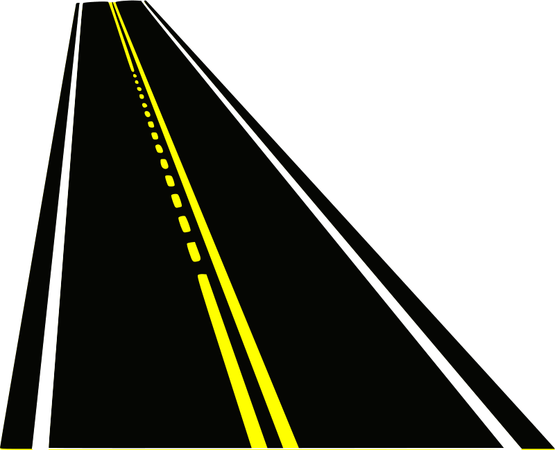Download Straight Clipart Highway - Illustration PNG Image with No ...