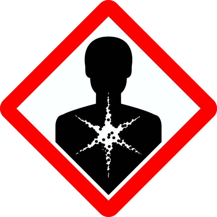 Sign Warning Symbol Osh Threat No Background - Health Hazard Symbol ...