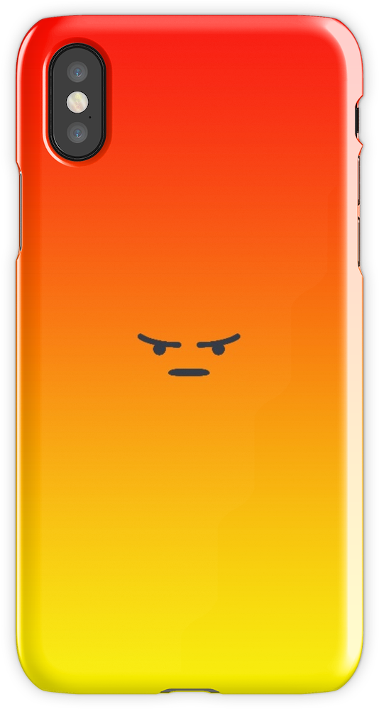 Download Angry React Iphone X Snap Case - Mobile Phone Case PNG Image ...