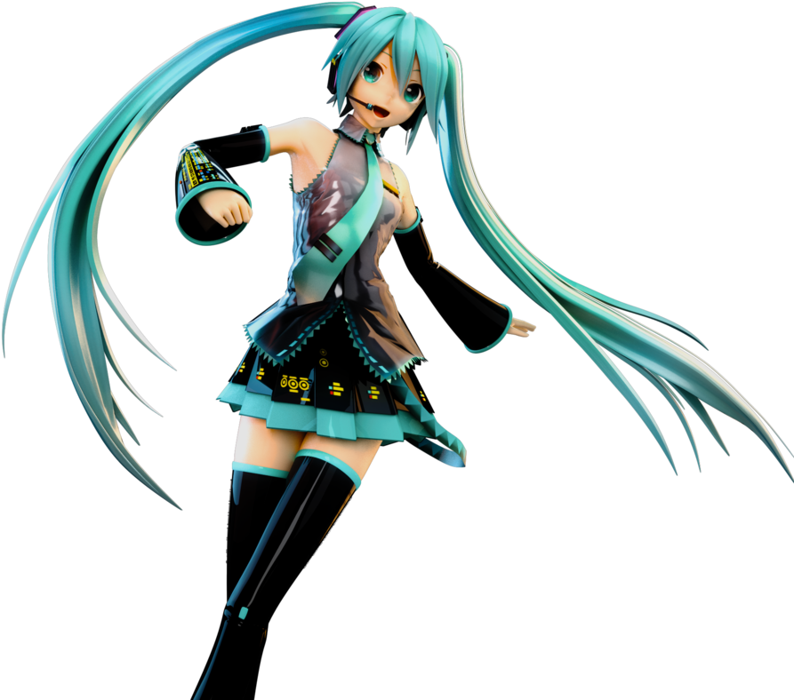 Download Hatsune Miku Clipart Transparent Background - Cartoon PNG ...