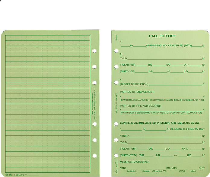 Download All Weather Loose Leaf Call For Fire Green - Document PNG ...