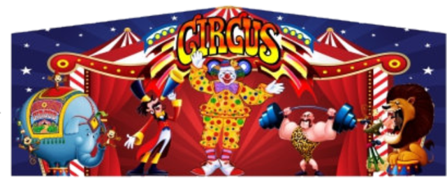 Circus Module Banner - Beistle - 55020 - Jointed Circus Clown- Pack Of ...