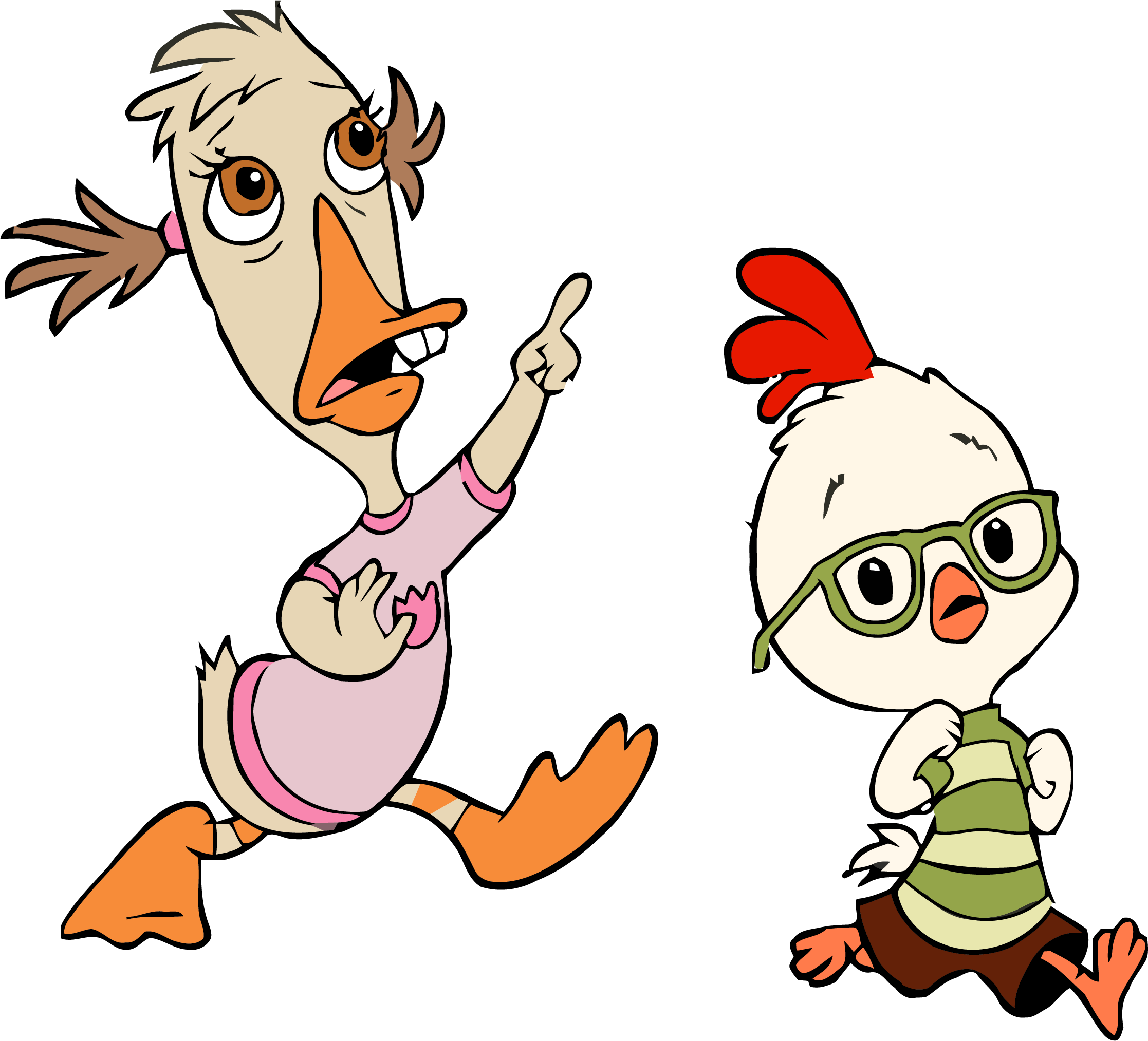 Chicken Little Abby Mallard Look Clipart Png - Chicken Little And Abby ...