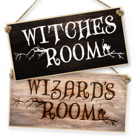 Witchcraft And Wizardry Hanging Sign "witch Or Wizard - Witches Gather ...