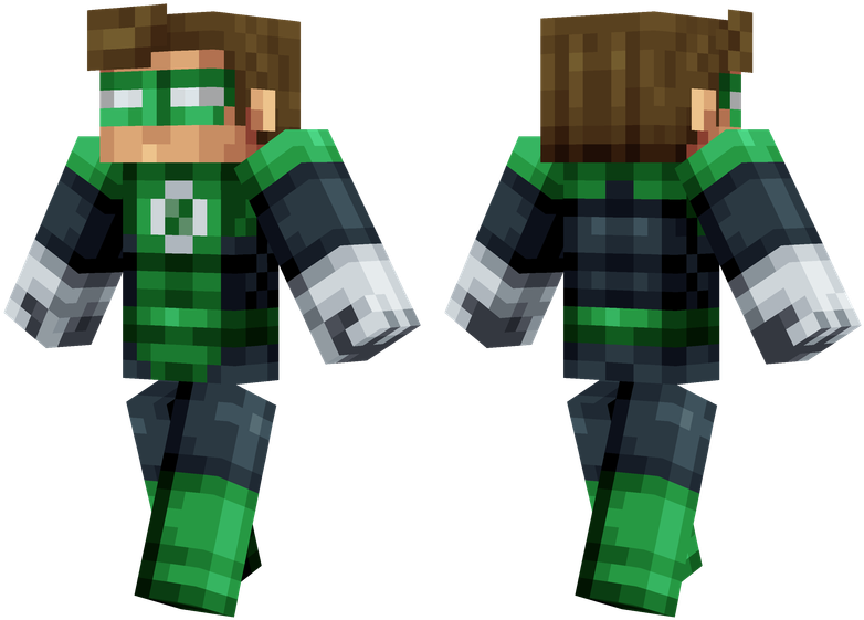 Download Green Lantern - Minecraft Wizard Skin PNG Image with No ...