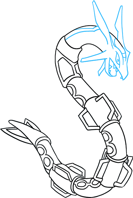Download How To Draw Rayquaza - Easy Rayquaza Drawing PNG Image with No ...