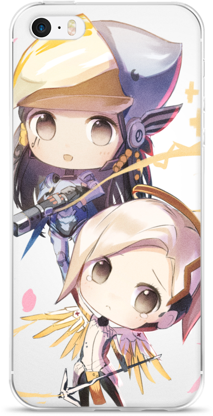 Chibi Mercy And Pharah - Mercy - Free Transparent PNG Download - PNGkey