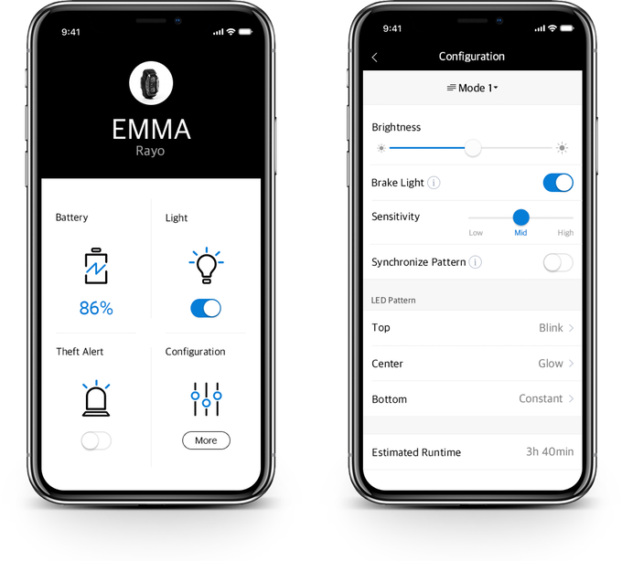 Download Hauteworks Rayo Intelligent Tail Light - Rayo App PNG Image ...