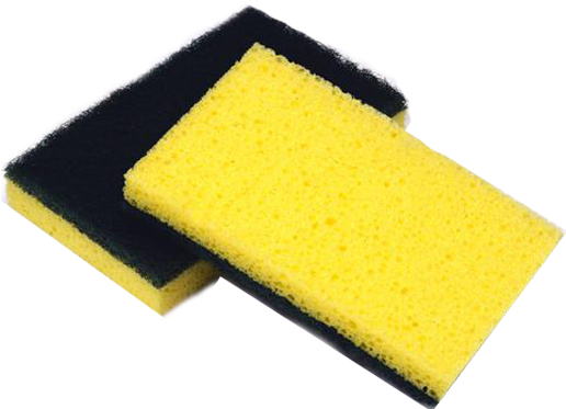 Download Medium Duty Scrubbing Sponge - Sign PNG Image with No ...
