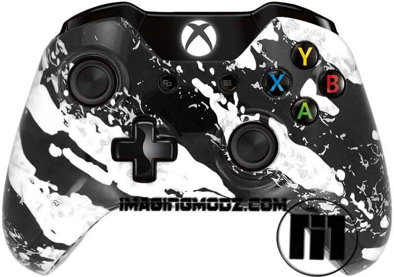 Download White Splatter Xbox One Controller - Neon Xbox One Controller ...