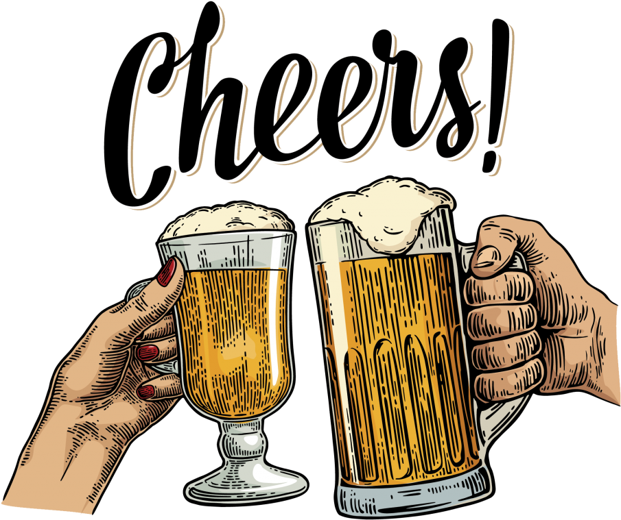 Download Beer Cheers Vector Png PNG Image with No Background - PNGkey.com