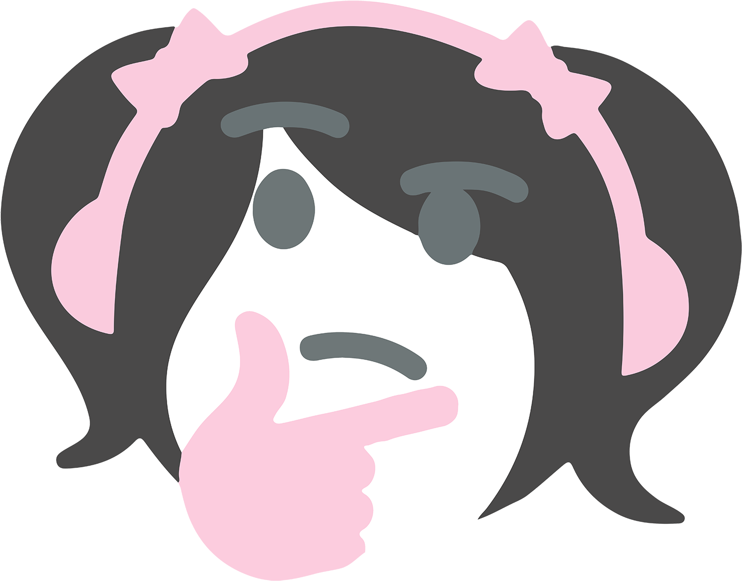 Download Girl Emoji , - Hit Or Miss Girl Art PNG Image with No ...