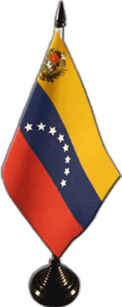 Venezuela 8 Stars With Coat Of Arms Table Flag - Flag - Free ...