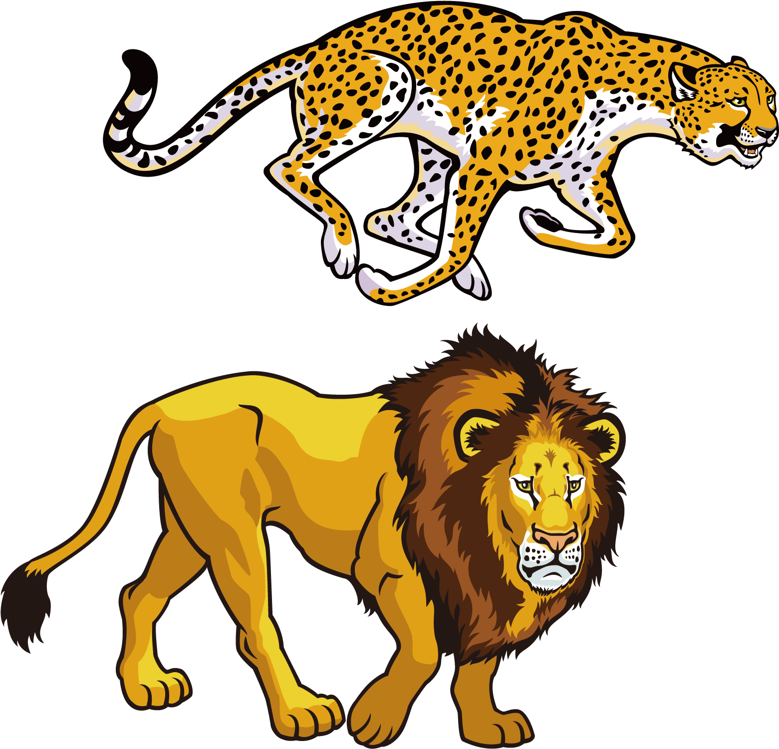 Roar Clipart Leopard - Printable Montessori Animal Continents Activity ...