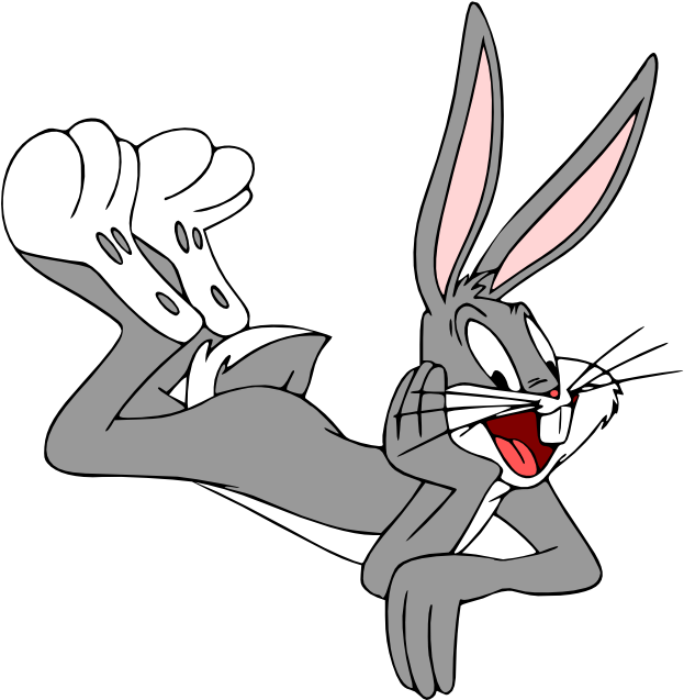 Bugs Bunny Laying On His Side, Gloveless - Bugs Bunny Png - Free ...