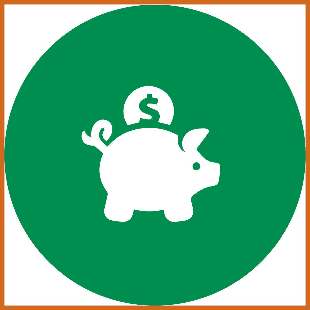 Download Green Clipart Piggy Bank - Financial Wellness Icon PNG Image ...