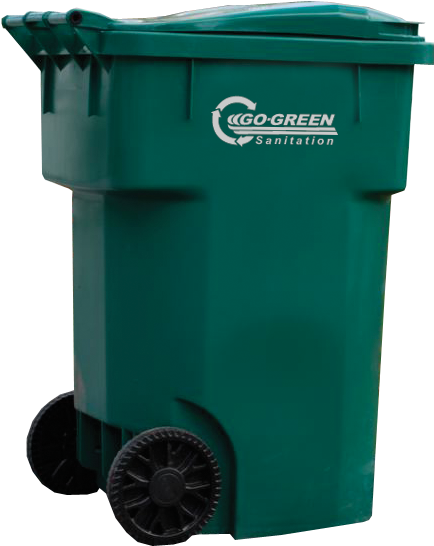 Go Green Sanitation Residential - Green Plastic Trash Can - Free ...