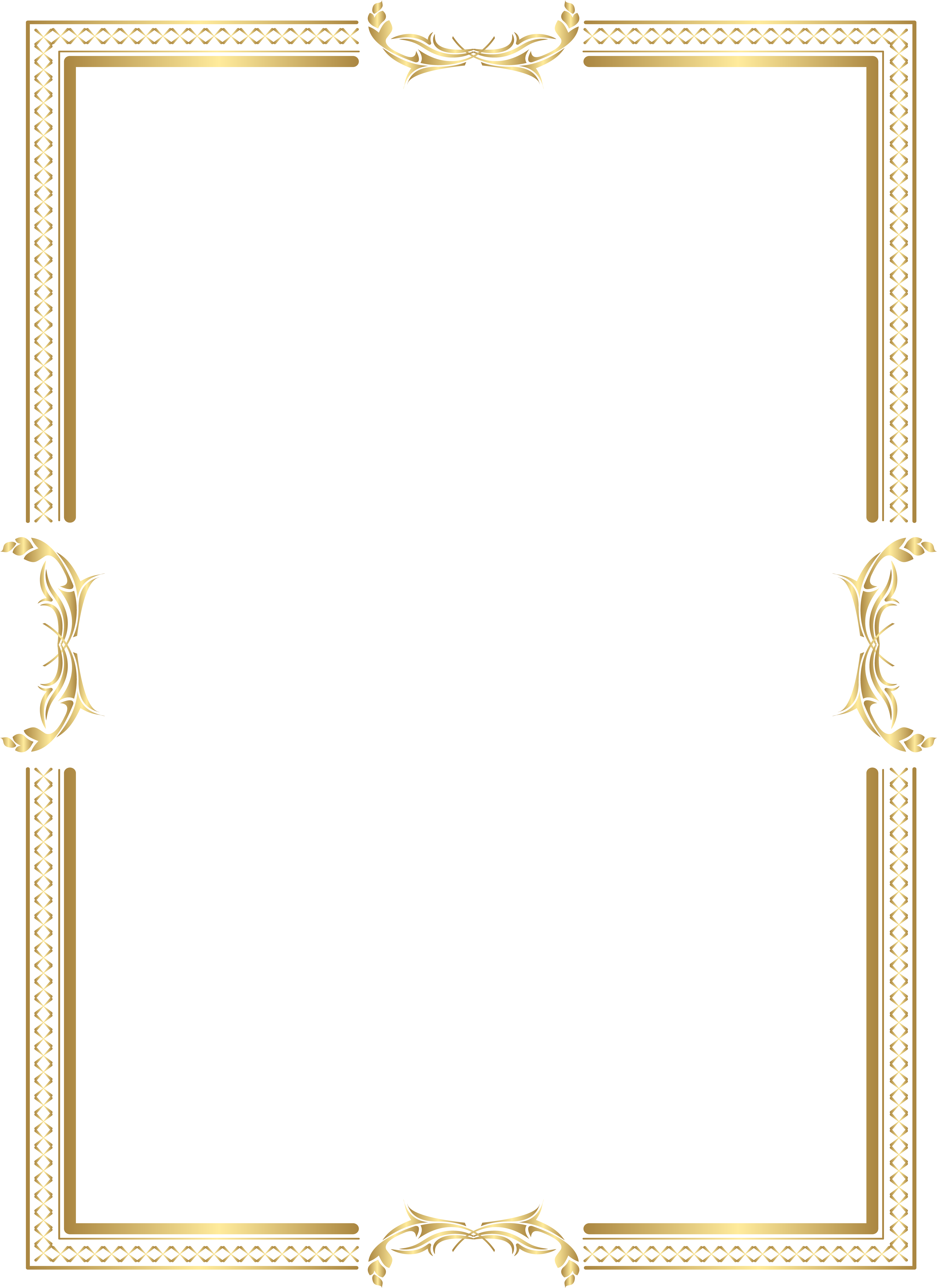 Transparent Gold Border - Free Transparent PNG Download - PNGkey