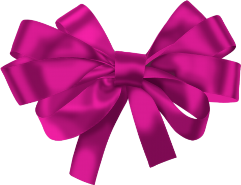 Pink Bow Ribbon Png