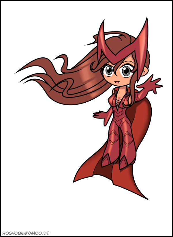 Download 600 X 822 5 - Scarlet Witch Drawing Cartoon PNG Image with No ...